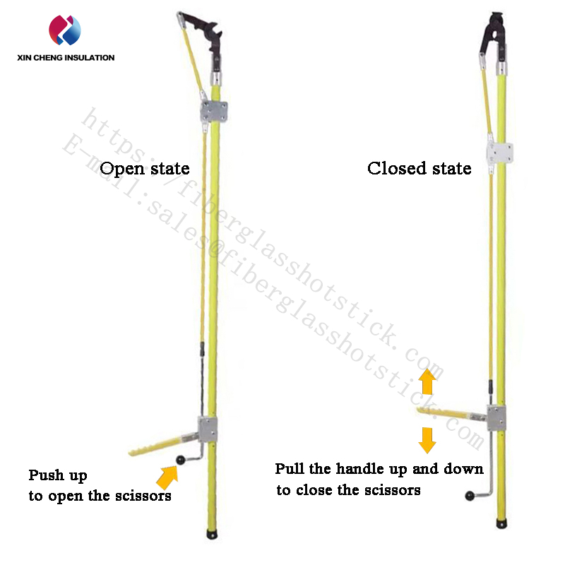 Insulating rod type straight pull electrician wire breaking pliers for ...