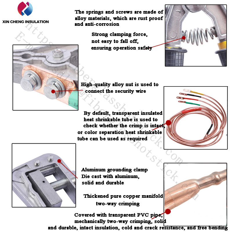 Portable Personal Security Grounding wire Earthing Equipment - hotstick